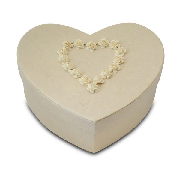 Ivory Comfort Heart Paper Urn – Maritime Burials at Sea - Nationwide ...